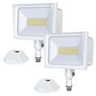DEWENWILS 2-Pack 65W LED Flood Light Outdoor,Adjustable Knuckle Mount ...