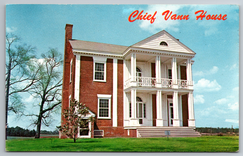 Postcard Spring Place Georgia GA Chief Vann House in Old Cherokee ...