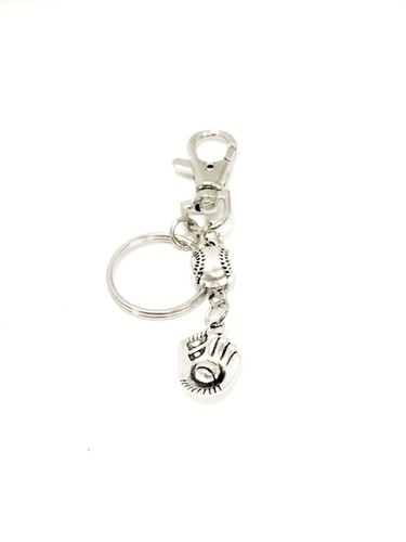 Baseball Bag Charm, Baseball Purse Charm Key Ring, Baseball Mom Gift ...