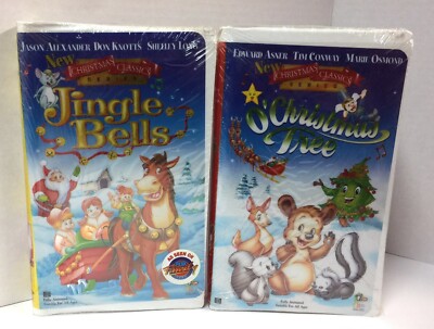 O Christmas Tree & Jingle Bells VHS LOT **NEW** Clamshell Christmas ...