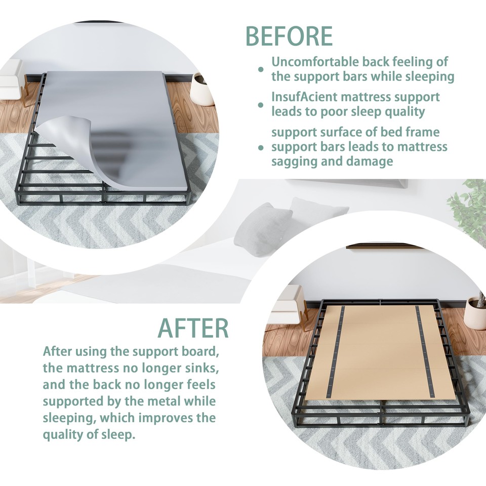 Imperius Mattress Support Wooden Bunkie Board/Bed Slats/Queen Bed Board ...