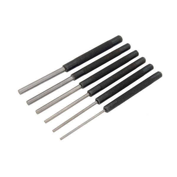 6pc Long Pin Punch Set 7 Inch 3-8mm Metric Roll Pin Remover Heavy Duty ...