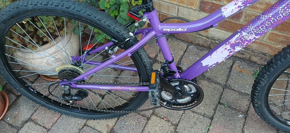 Apollo Independence Junior Mountain Bike - 26" Wheel - purple colour ...