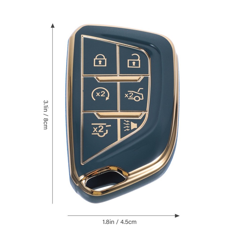 Silicone Car Key Holder Protector for Keys Alloy Metal Fob Cover | eBay ...