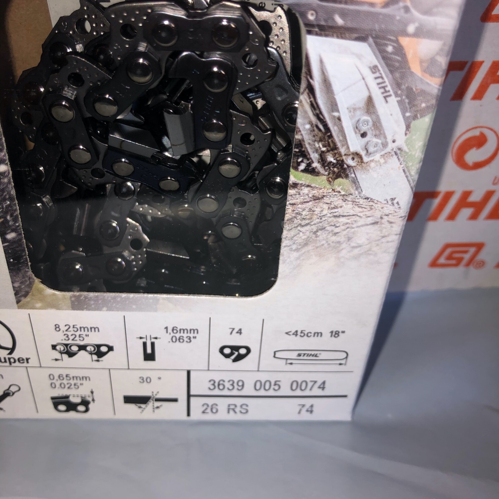 Stihl 18" ChainSaw Chain 26RS 74 74dl .325 .063 ms260 ms290 ms310 oem ...