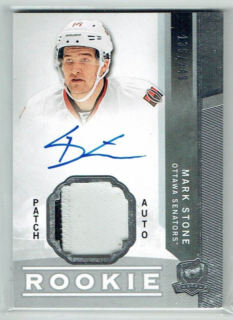 12-13 UD Upper Deck The Cup Mark Stone /249 Rookie Patch Auto | eBay
