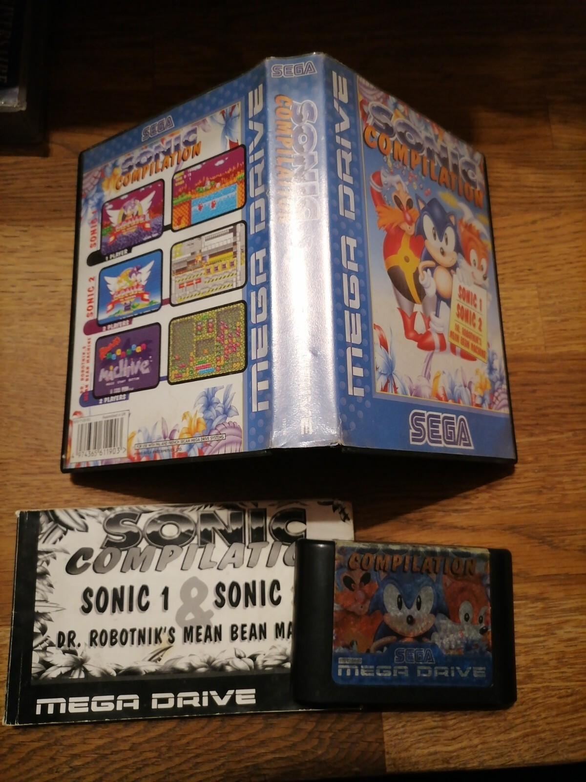 Sonic Compilation Megadrive PAL - Prix - Photo - Présentation