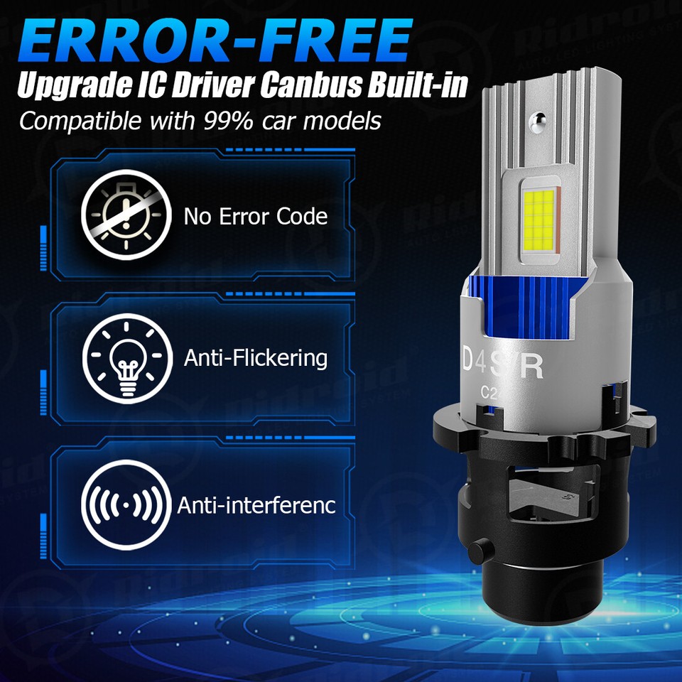 D4S LED Headlight Bulbs 90981-20024 HID Xenon Bulb Repalcement for ...