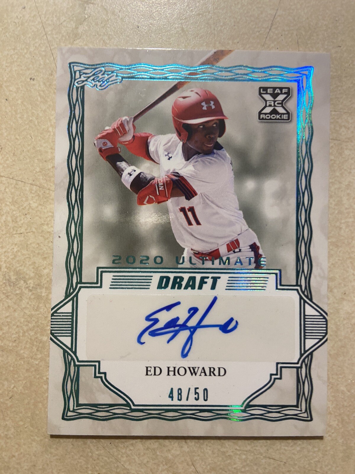 2020 ultimate draft ed howard rookie auto 48/50 | eBay