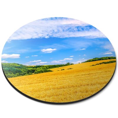 Round Mouse Mat Summer Wheat Field Farming Landscape #52165 | eBay UK