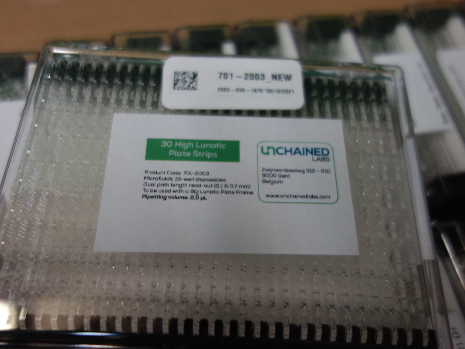 Unchained Labs 701-2003 Lunatic Plate Frame Strips, OD 275 * Lot of 18x Exp 2021 | eBay