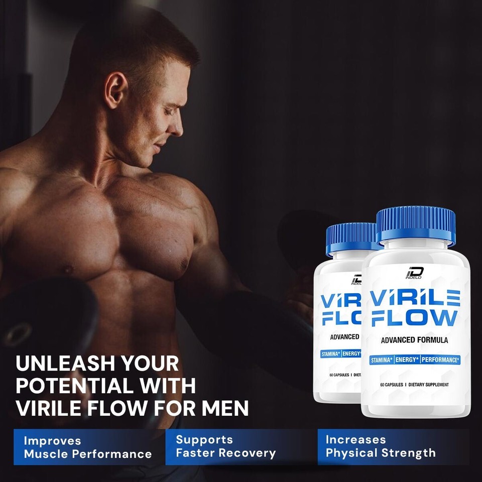 (2 Pack) Virile Flow for Men Capsules – VirileFlow Pills, Virile Flow ...