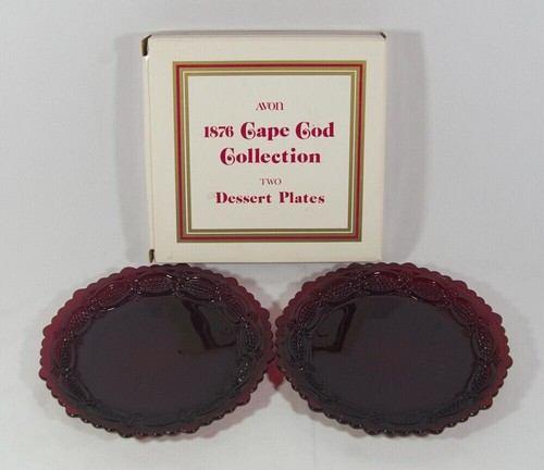 VTG 1876 Cape Cod Collection by Avon, Set of 2, DESSERT PLATES, 7½ ...