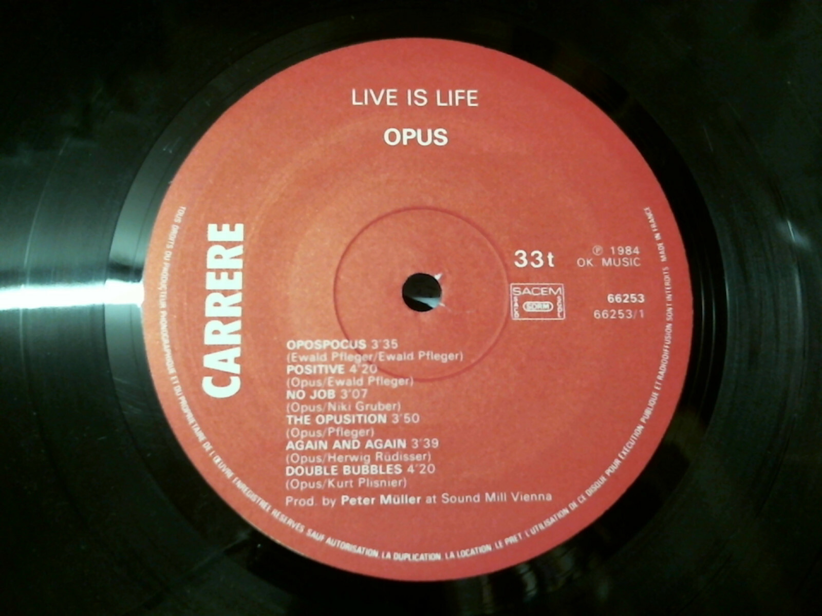 OPUS Live Is Life LP French Prog. 1984 Great ! | eBay UK