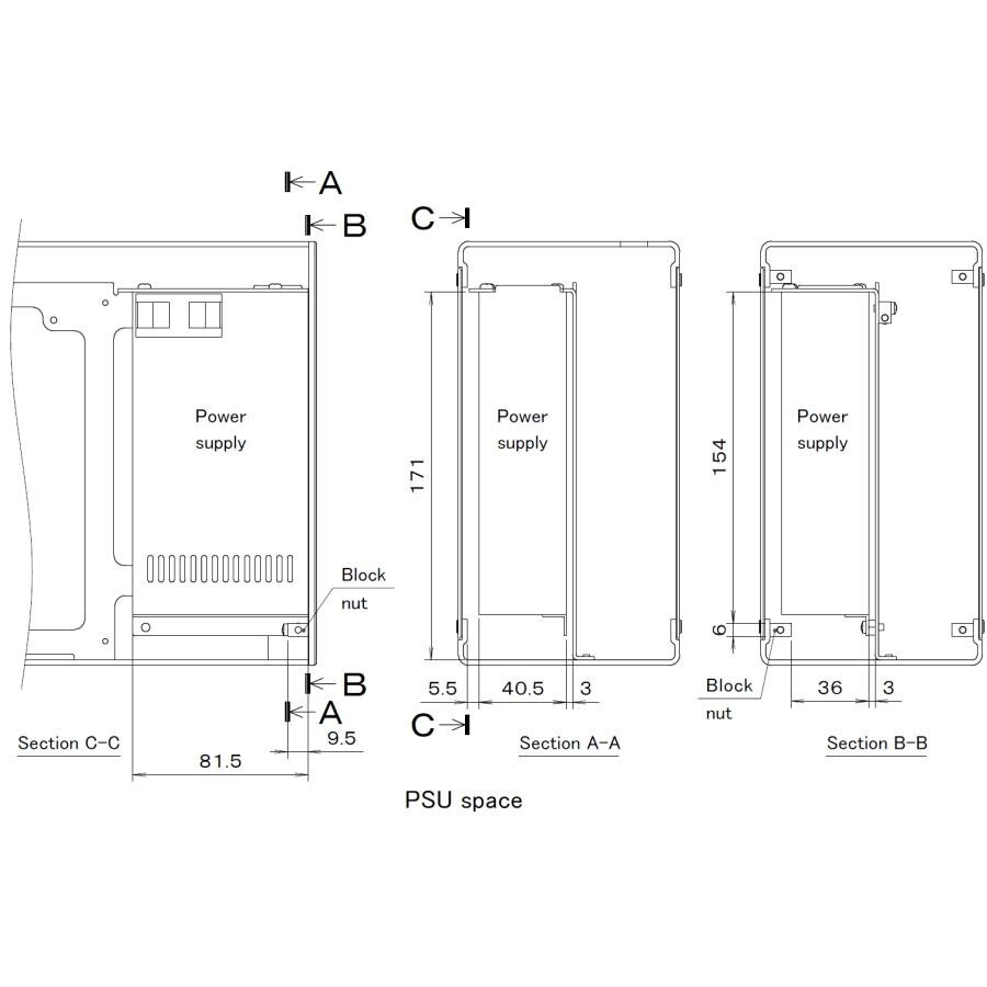 New MIDORI 5L-V2 L-plug Mini ITX Computer Case for 10in length graphics ...