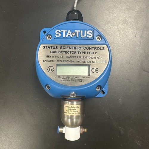 Status Scientific Controls Gas Detector Type FGD2 Chlorine 1977 No ...