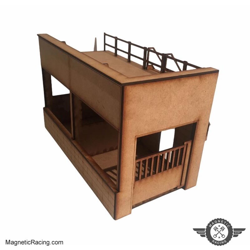 Scalextric Slot car Pit Buildings - Reims Gueux Pit End Modules ...