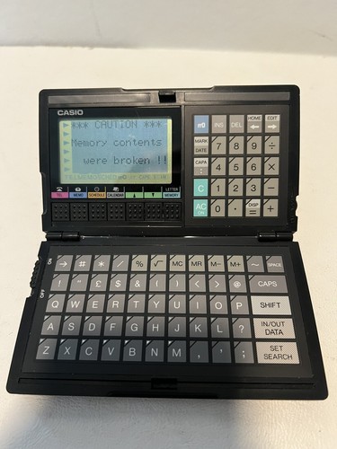 1980's made in Japan Vintage Rare Casio SF-4000 Digital Diary Organizer ...