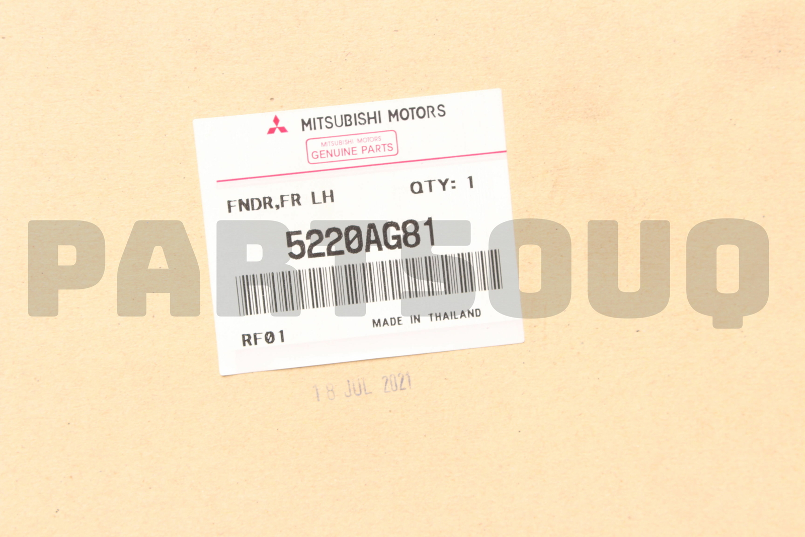 5220AG81 Genuine Mitsubishi FENDER,FR LH | eBay