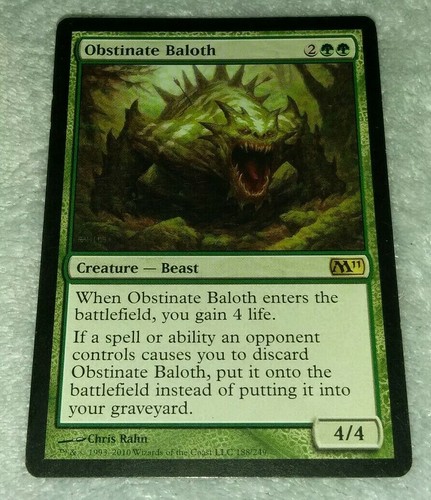 Obstinate Baloth LP MTG M11 MAGIC THE GATHERING | eBay