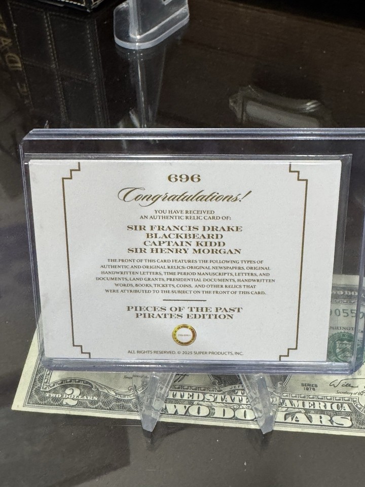 2025 PIECES OF THE PAST PIRATES EDITION DRAKE BLACKBEARD KIDD MORGAN ...