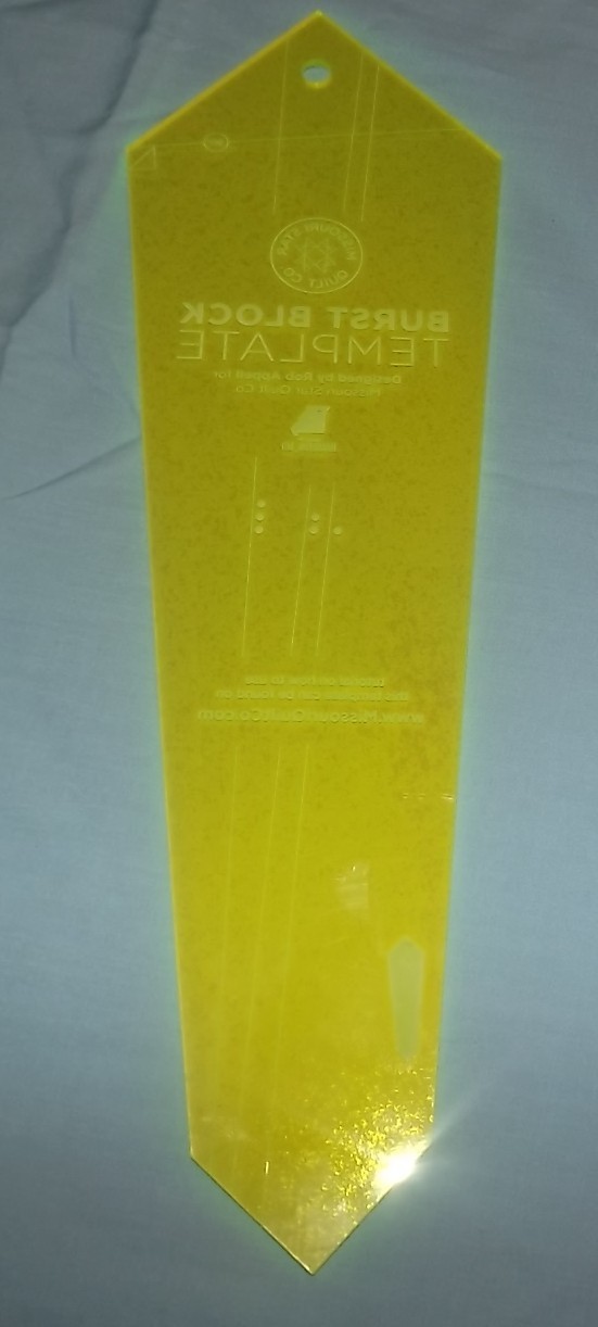 Missouri Star Quilt Co. Quilt Ruler 14" Burst Block Template | eBay