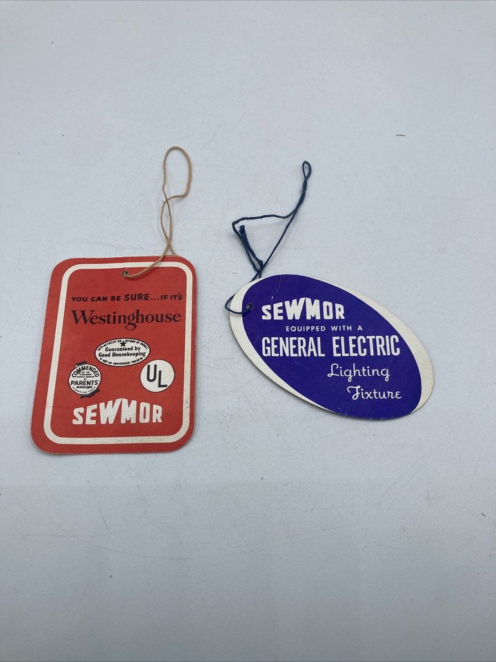 Vintage SEWMOR Sewing Machine Store Display Tags - SCARCE | eBay
