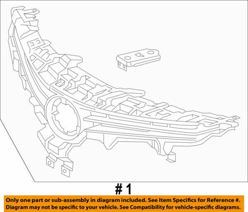 53101-33570 Toyota Grille, radiator 5310133570, New Genuine OEM Part | eBay