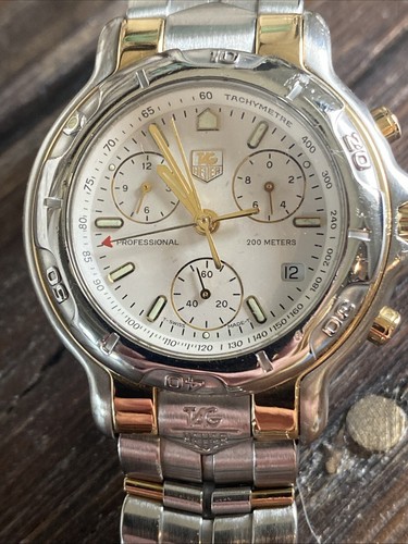 TAG Heuer Professional 6000 Series CH1150 Date Quartz Chronograph Mens ...