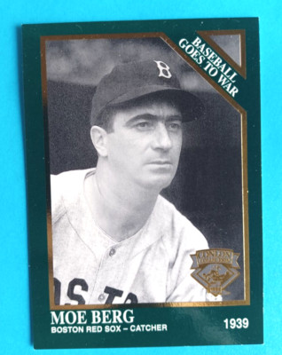 1995 MEGACARDS MOE BERG #1350 GREEN BORDER BOSTON RED SOX & WW2 SPY | eBay
