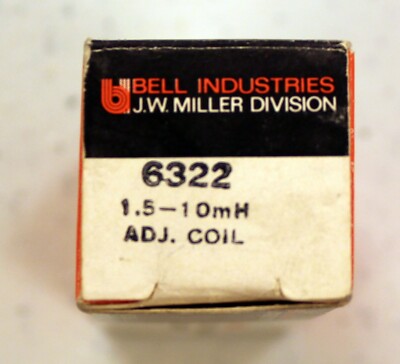 Vintage Miller 6322 1.5-10mH Adj. Coil NOS | eBay