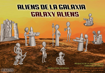 Galaxy Aliens - Figures - Scale 1:72 - Lot Figures Aliens - Lot Galaxy ...