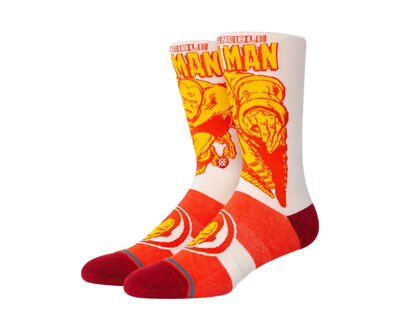 Stance Marvel Iron Man Marquee Red/White Crew Socks A545A21IMQ-RED | eBay