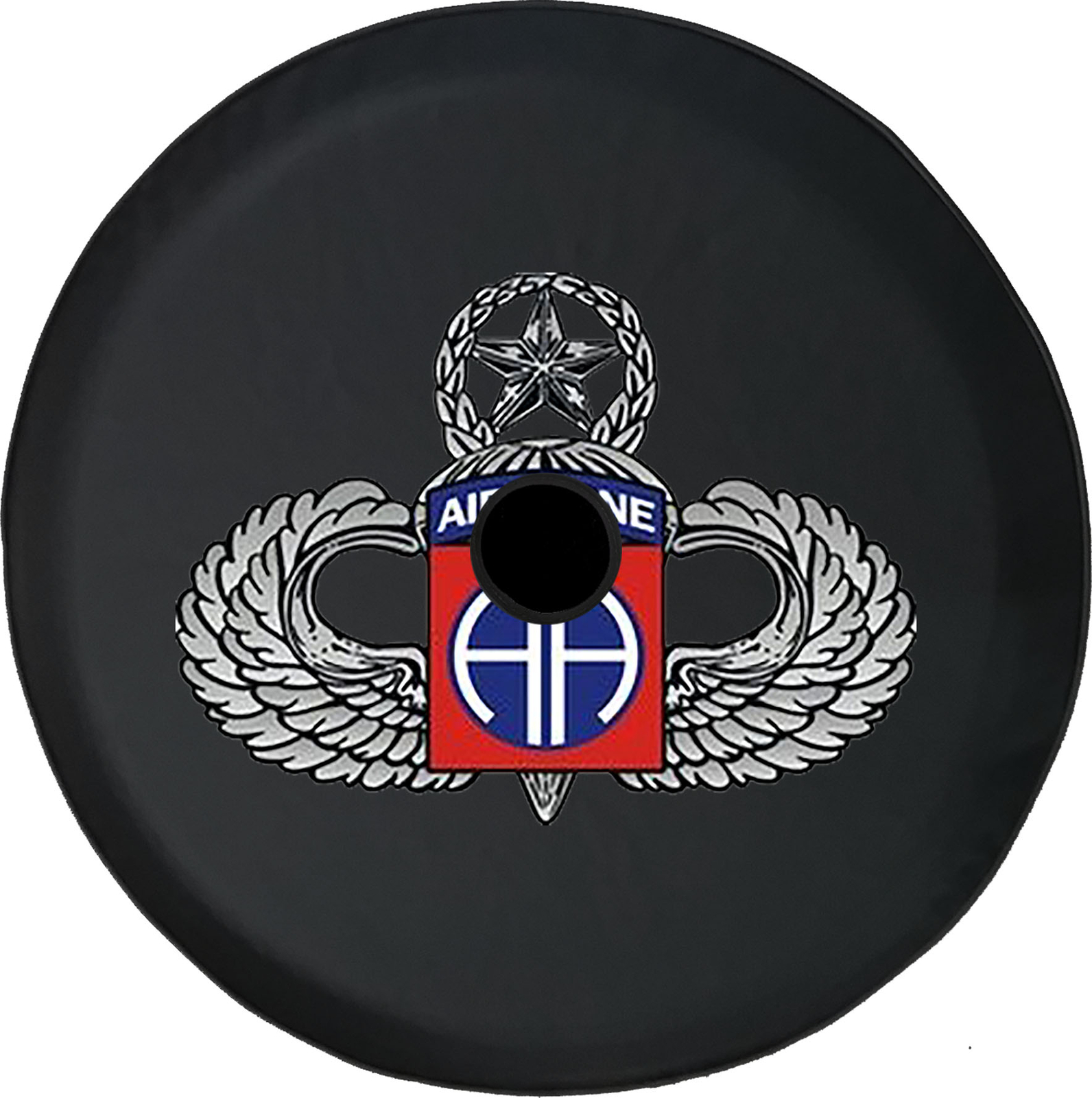 Spare Tire Cover Military Airborne Silver Jump Wings JK Accessories | eBay