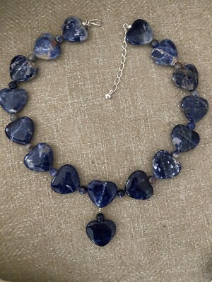 Lovely JAY KING Mine Finds/DTR Lapis Lazuli Hearts Sterling Necklace | eBay