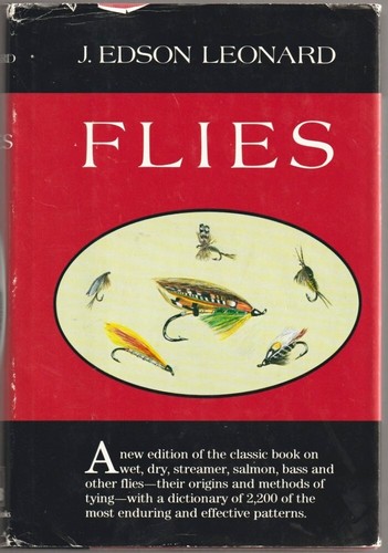 Flies by Jedson Leonard Hardcover Book Trout Fishing 2200 Patterns 1988 ...