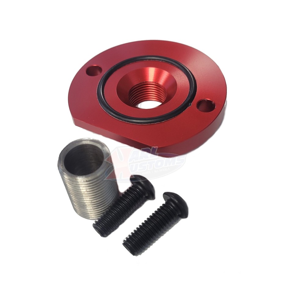 Chevy Aluminum Oil Filter Bypass Eliminator Adapter 350 383 427 454 SBC ...