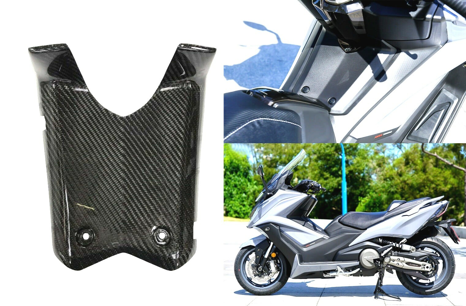 KYMCO AK550 MOS TUNNEL COVER REAL CARBON FIBER | eBay