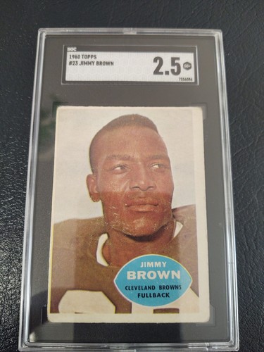 1960 Topps Jim Brown #23 SGC 2.5 Jimmy Brown Cleveland Browns HOF | eBay