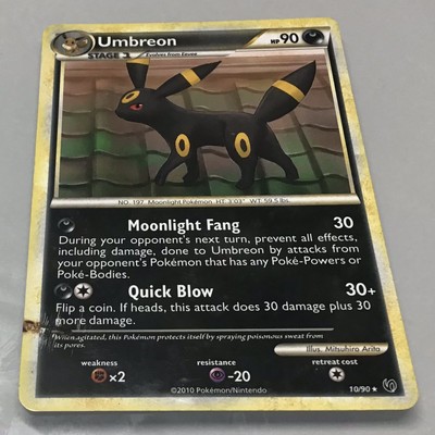 Umbreon 10/90 HS Undaunted Pokemon Card Non-Holo Rare LP w/ Sleeve | eBay