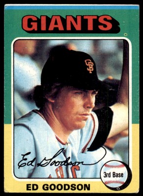 1975 Topps Baseball Card Ed Goodson A San Francisco Giants #322 | eBay