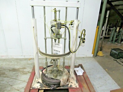 Fluid Automation Inc. Model 6-B4-55A , Twin Post, Air Driven, 55 Gal ...