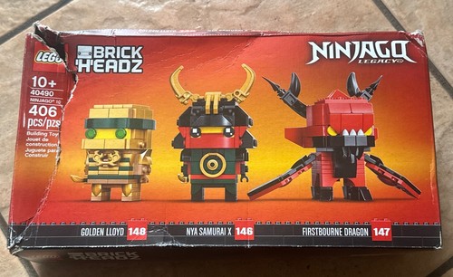 NEW LEGO 40490 Ninjago 10th Anniversary Brickheadz Open+damaged Box ...
