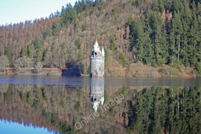 Photo 6x4 Lake Vyrnwy Tower Llanwddyn Viewed across the lake c2011 ...