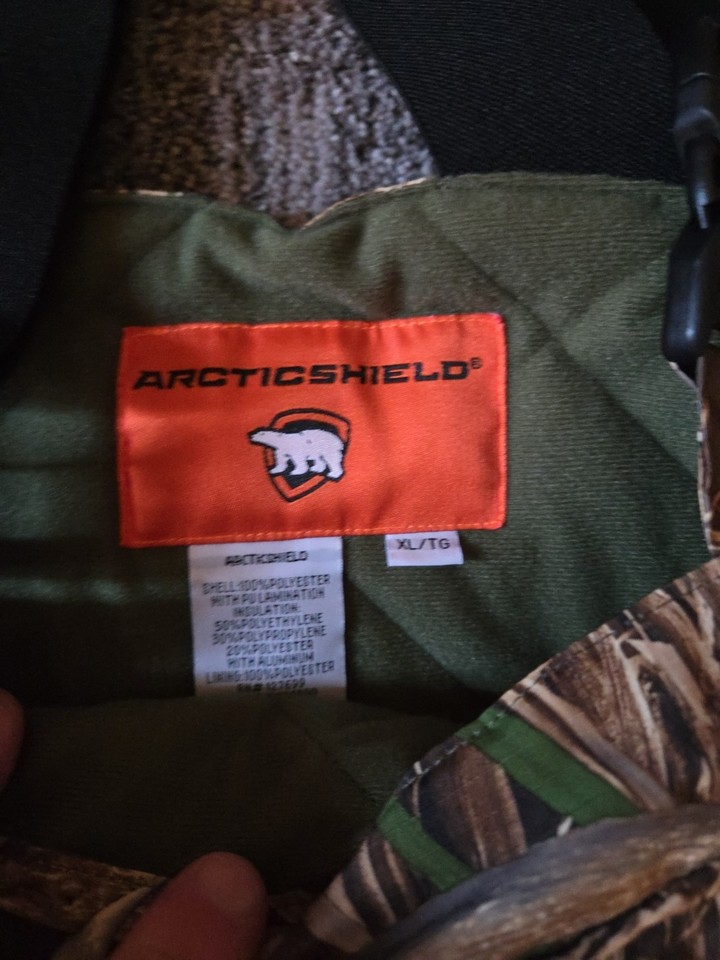Arctic Shield Jacket and Bibs Camo Hunting Coat Extra Liner Read ...