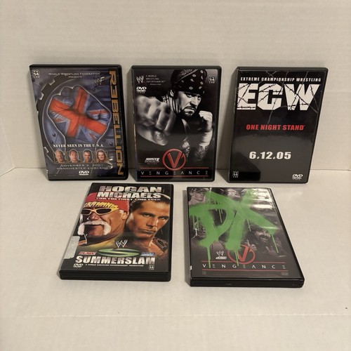 WWE WWF PPV 5 DVD Lot, 2001-2006 | SummerSlam, Vengeance, ECW ...
