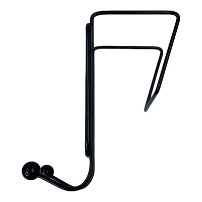 Universal Black Mesh Metal Over Door Over Panel Hooks Partition Coat ...