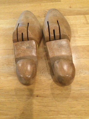 Vintage Wooden Cobbler Shoe Tree J .V. Shoe Tree Co Brockton, MA 7C | eBay