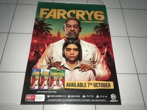FAR CRY 6 2021 HORROR RARE ORIG AUST PS5 PS4 XBOX ONE MA15+DS PROMO ...