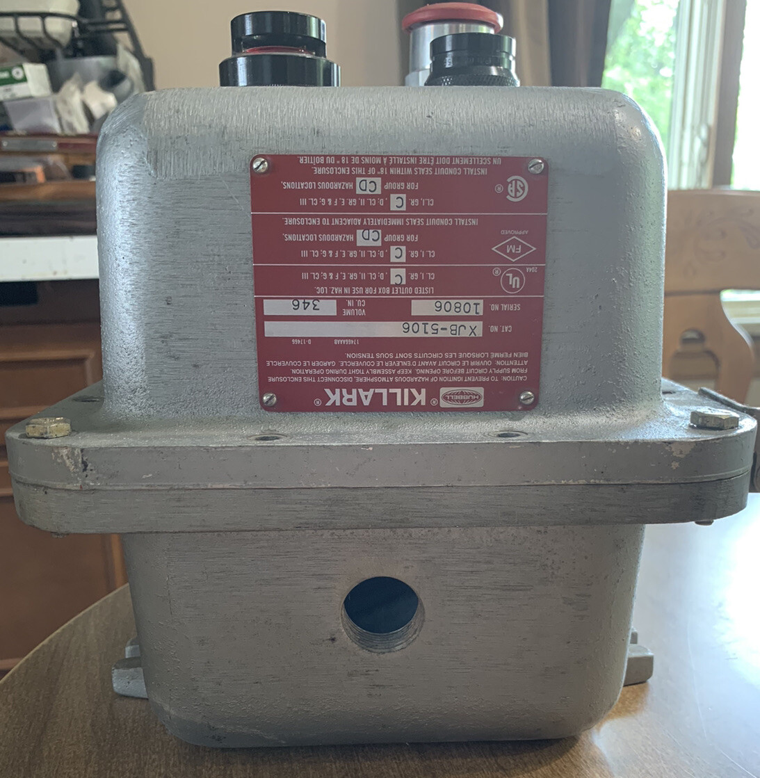 Hubbell Killark XJB 5106 Explosion Proof Junction Box 13x8x8" open ...